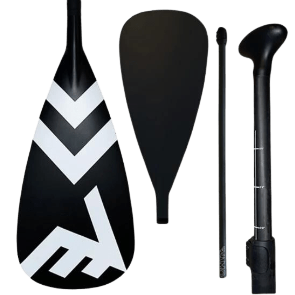 3-Piece Carbon Fiberglass Adjustable Paddle with ABS Edge