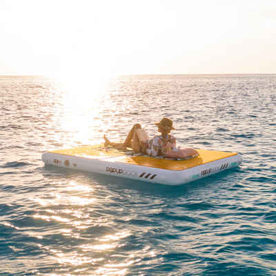 POP UP DOCK - Inflatable Dock - Party Barge - 60 Day Guarantee