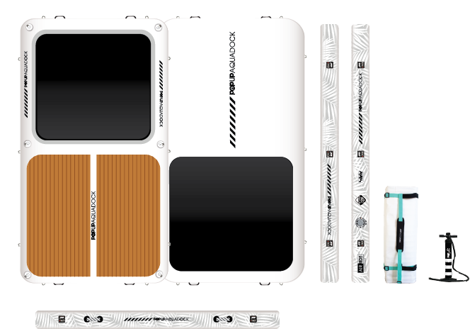 POP UP AQUADOCK - 14'x7' - Inflatable Dock - 60 Day Guarantee